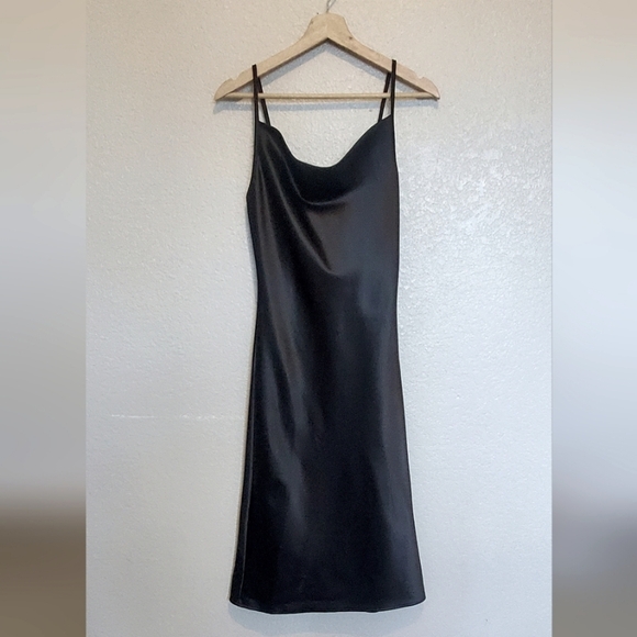 Rolla Coster | Dresses | Rolla Coster Elegant Black Slip Dress Size ...